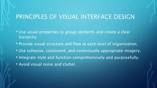 Visual Interface Design HCI presentation By Uzair Ahmad | PPTX