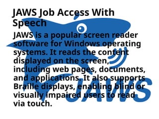 HCI Presentation to demonstrate how these software catering to ...