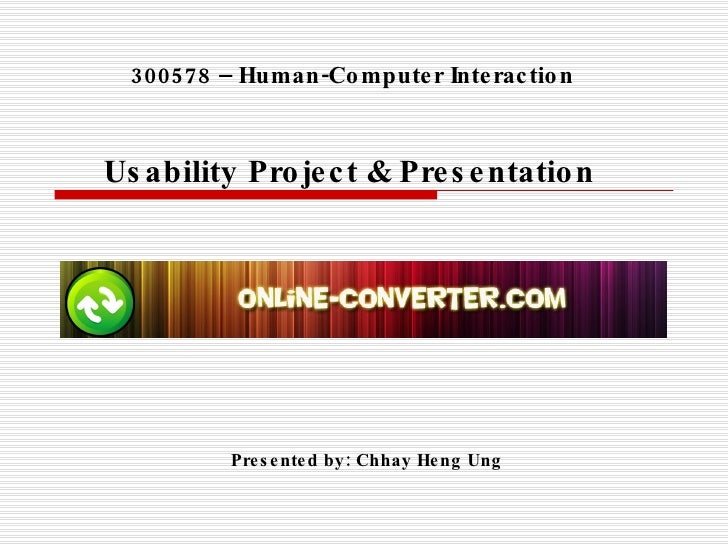 Hci Project Presentation
