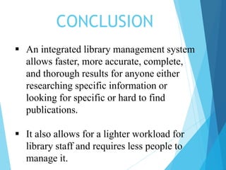 Library management System | PPTX