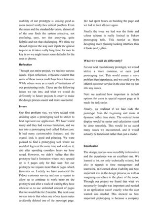 Hci Prototype Report | PDF