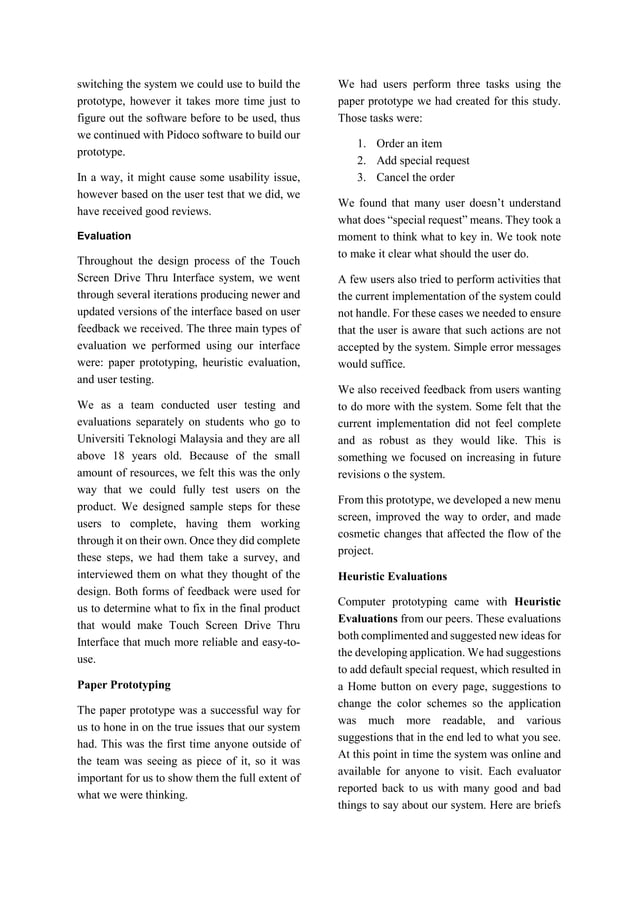 Hci Prototype Report | PDF