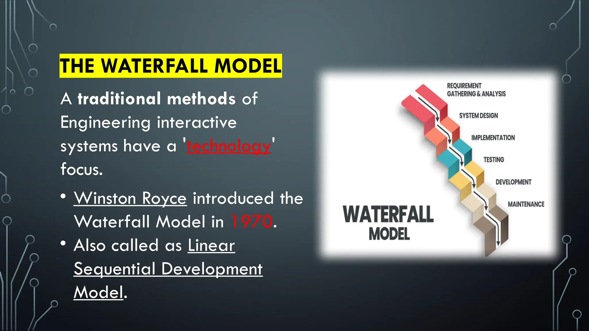 HCI REPORTING (CHAPTER 4) (1).pptx Waterfall Model | PPTX