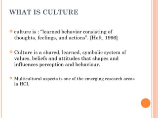 Hci culture | PPT