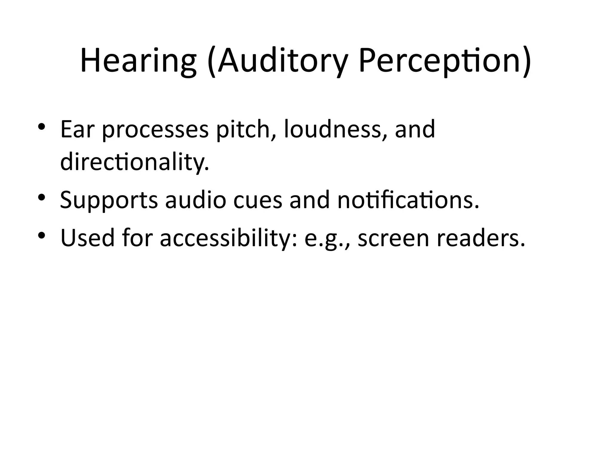 HCi and Senses and input output channels | PPTX