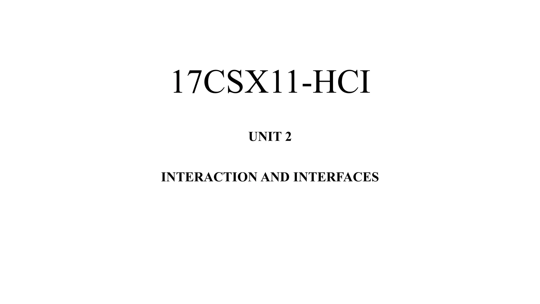 Human Computer Interaction Interaction Design Basics Ppt