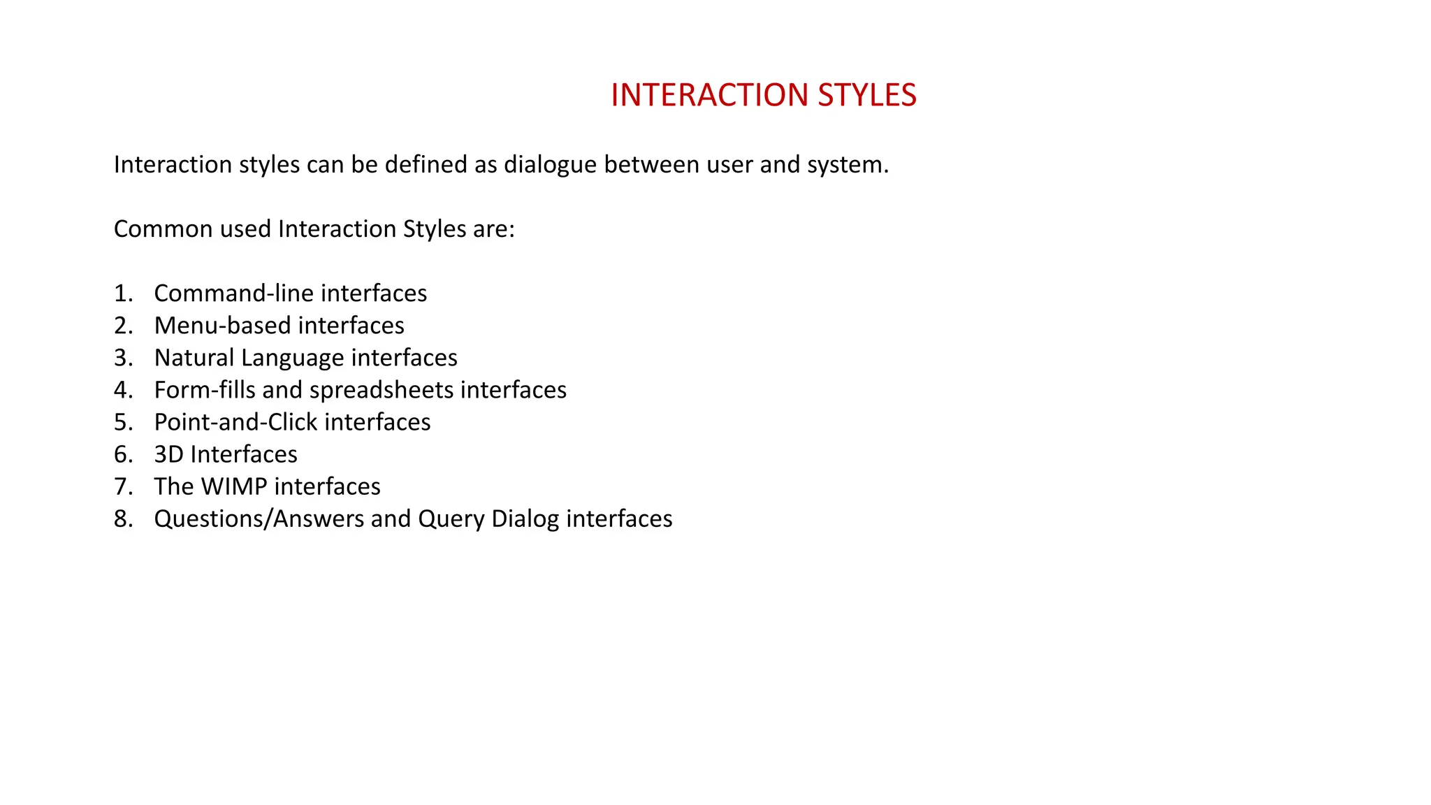 Human Computer Interaction Interaction Design Basics Ppt