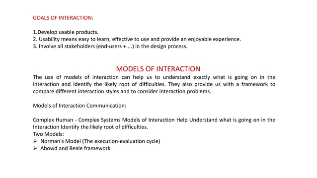 Human Computer interaction -Interaction design basics | PPT