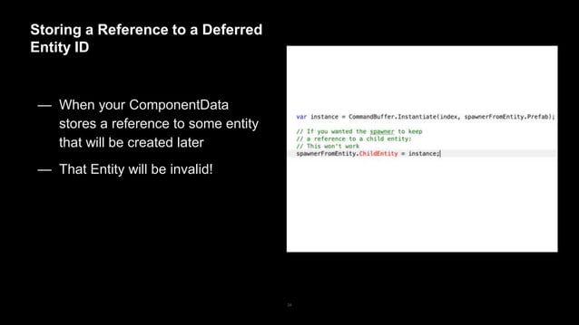 Using Entity Command Buffers – Unite Copenhagen 2019 | PPT