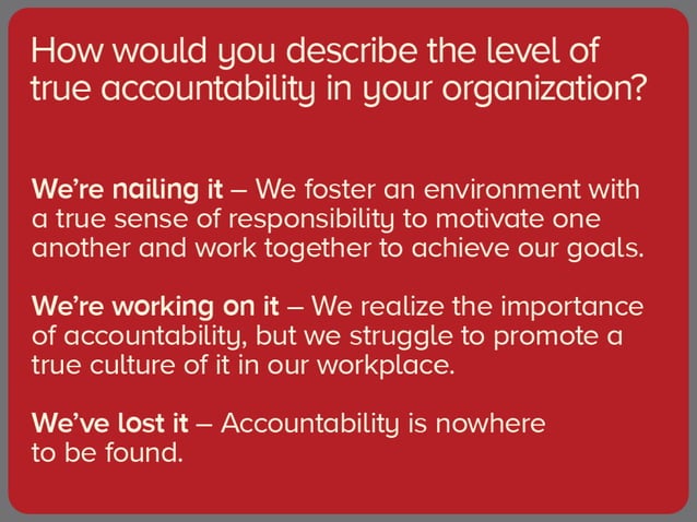 3 Tips to Build an Accountable Culture | PDF