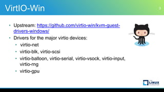 HCK-CI: Enabling CI for Windows Guest Paravirtualized Drivers (KVM Forum 2021) | PPT
