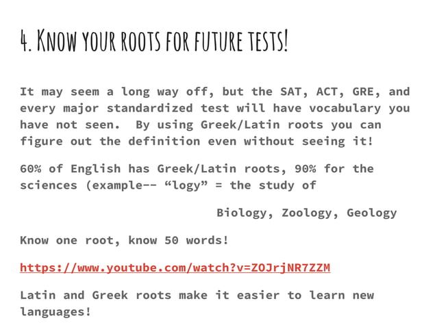 Greek roots intro | PPT