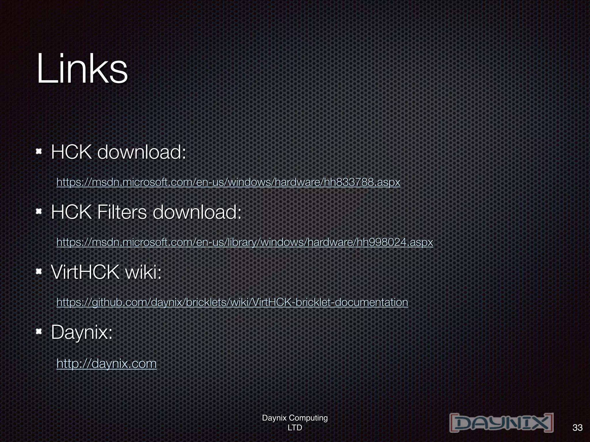 Microsoft Hardware Certification Kit (HCK) setup | PDF