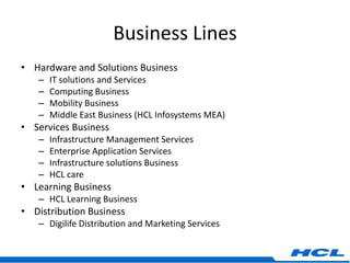Hcl Hindustan Computers Limited | PPT