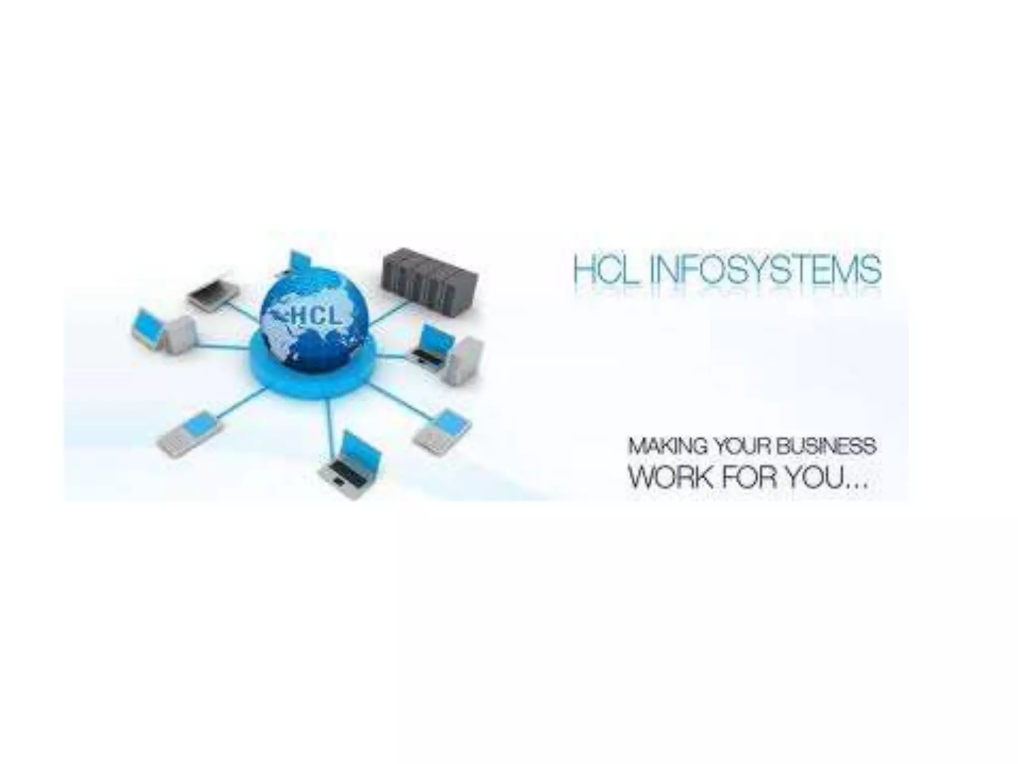 internship at HCL infosystems | PPTX
