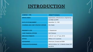 HCL Technology PPT( overview) | PPTX