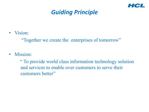 Hcl company ppt. | PPTX