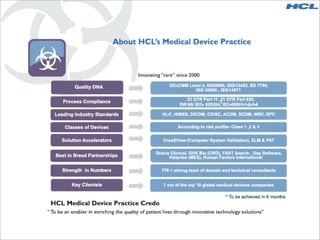 HCL Medical Device Practice | PDF