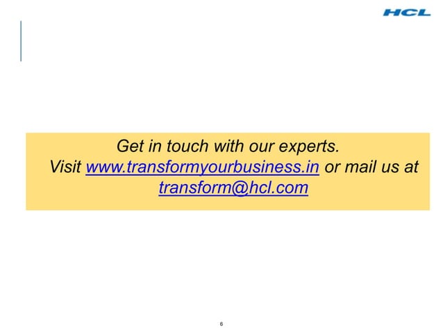 HCL- Network Build | PPT