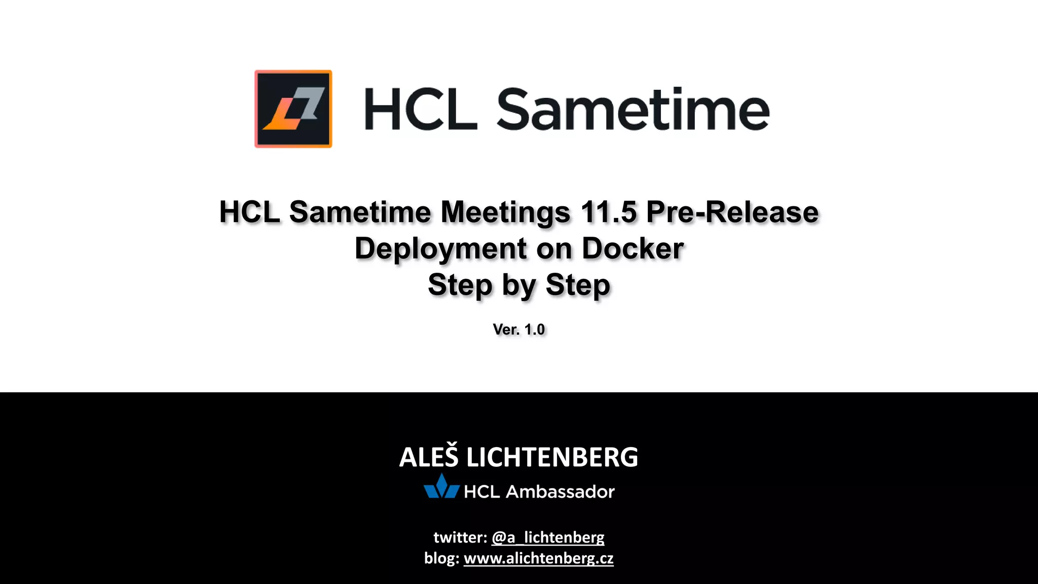 HCL Sametime Meetings 11.5 Pre-Release - Step-by-Step | PPT