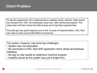 Tangence Case Study: HCL | PPT