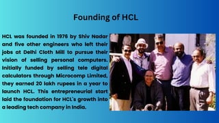 HCL: Journey from Pioneers to Global IT Leaders | PDF