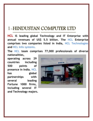 Hcl cdc project | PDF