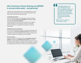 HCL Commerce Cloud: Elevate Sales with Integrated B2B Solutions | PPT