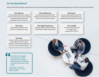 HCL Commerce Cloud: Elevate Sales with Integrated B2B Solutions | PDF