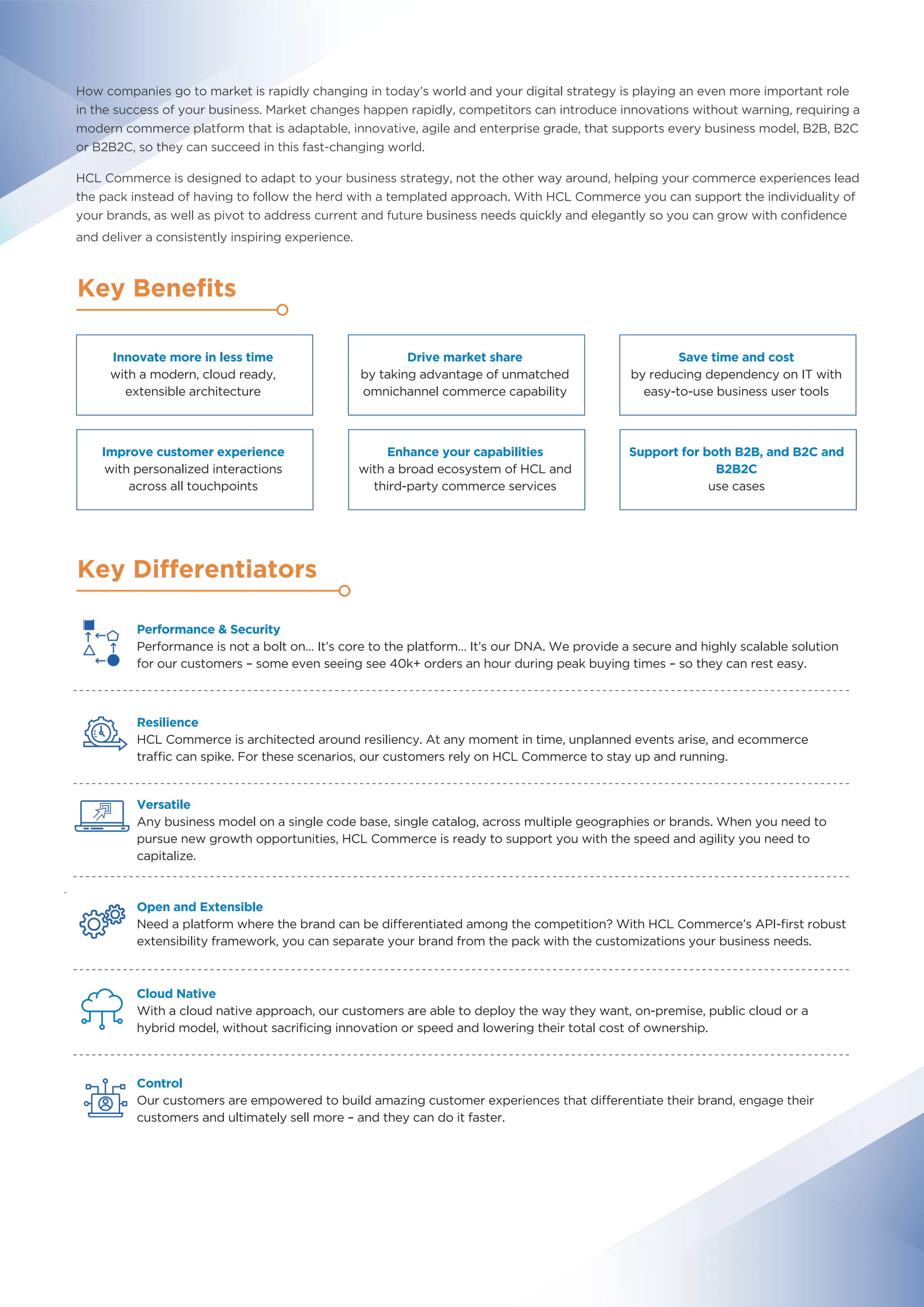 HCL Commerce Innovative and Engaging buying Experiences Built Cloud ...