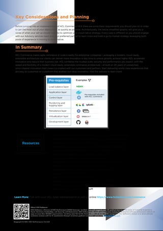 HCL Commerce Innovative and Engaging buying Experiences Built Cloud ...