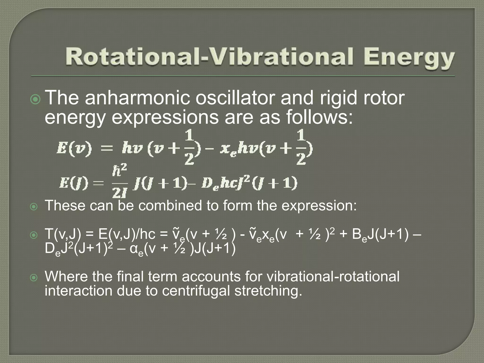 Vibrational Rotational Spectrum of HCl and DCl | PPTX