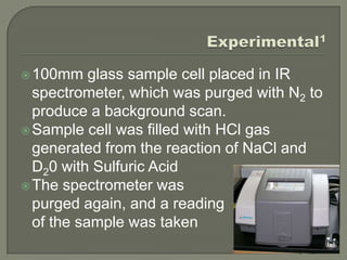 Vibrational Rotational Spectrum of HCl and DCl | PPTX