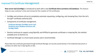 HCL Domino V12 Key Security Features Overview | PPTX