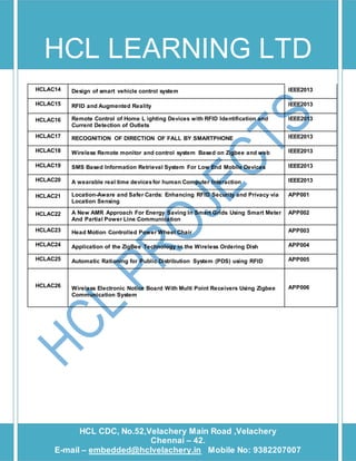 Embedded projects and VLSI projects | DOCX