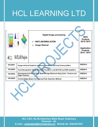 Embedded projects and VLSI projects | DOCX