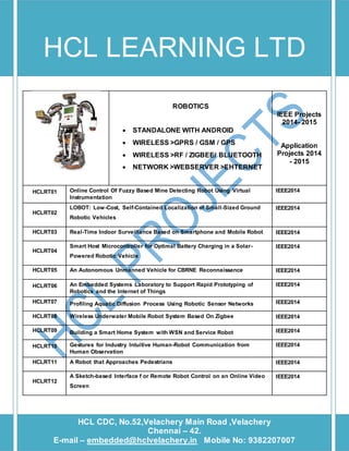 embedded projects for ECE | DOCX