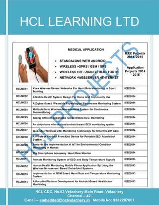 embedded projects for ECE | DOCX