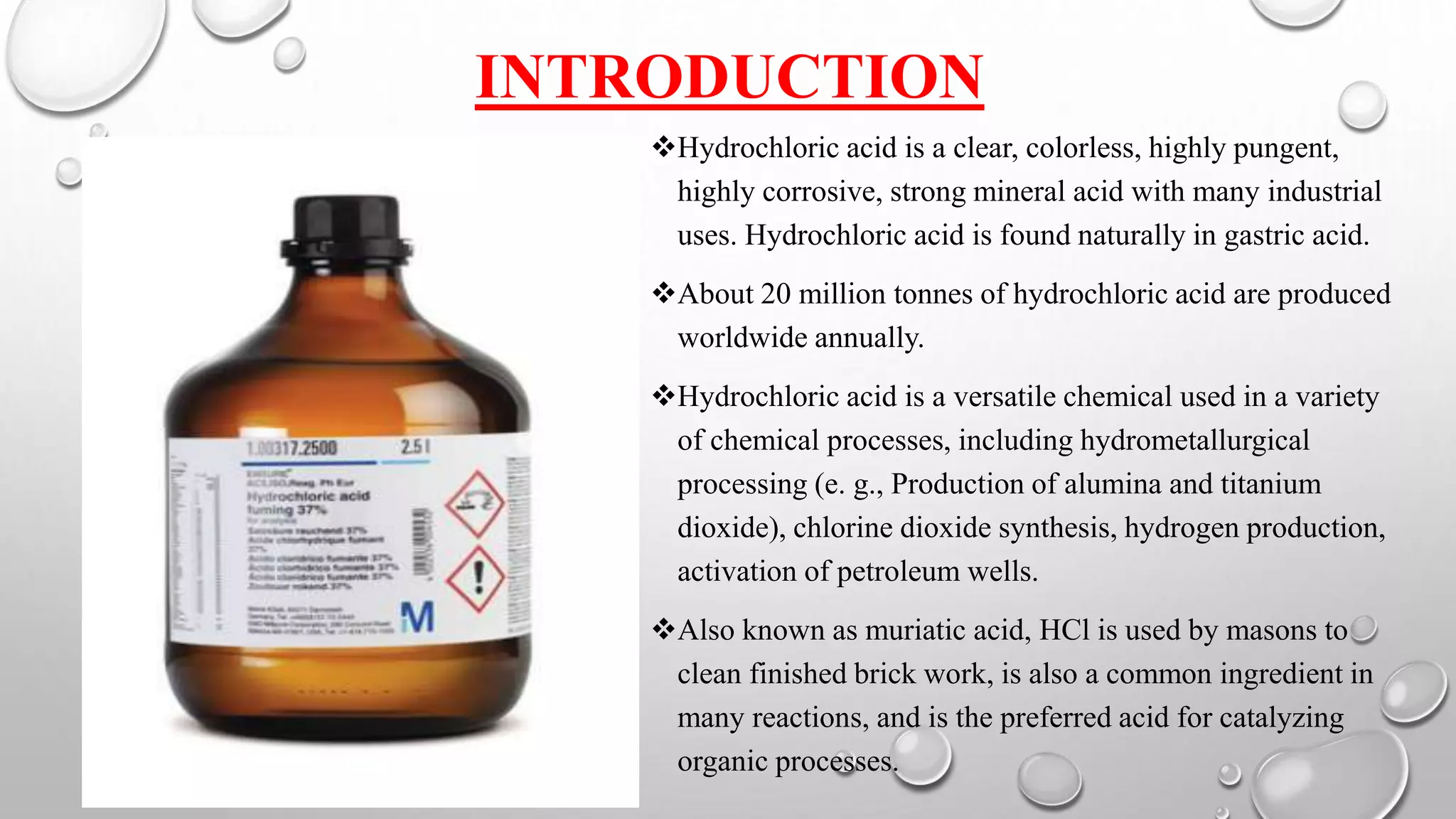 HCl industrial preparation | PPTX