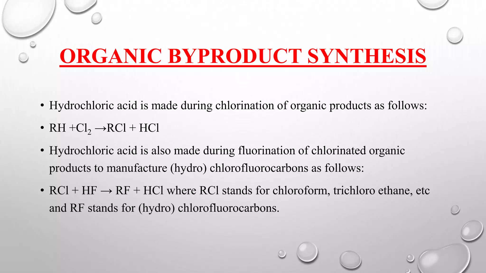 HCl industrial preparation | PPTX