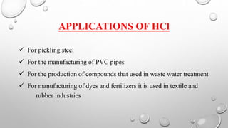 HCl industrial preparation | PPTX