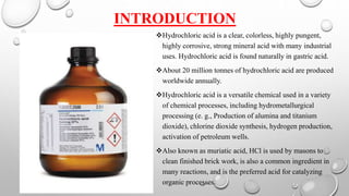 HCl industrial preparation | PPTX