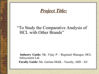 HCL Infosystem | PPT | Desktops | Computing