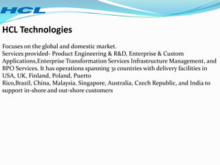 Hcl infosystem ltd | PPTX