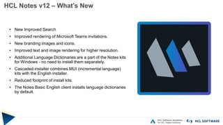 HCL Domino and Notes v12 are coming! | PDF