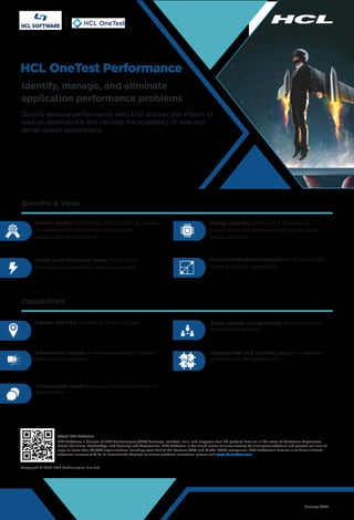 HCL OneTest Performance | PDF