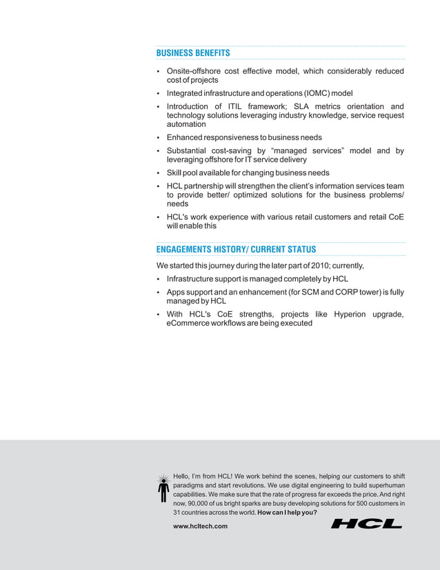 HCLT Case Study: HCL optimizes cost and enhances performance for a ...