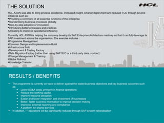 Hcl provides integrated service management to leading pharmaceutical ...