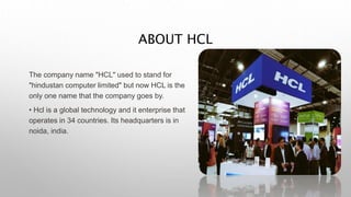 Hcl short history and swot analysis | PPT