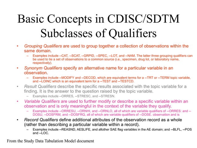 HCLSIG$$Drug_Safety_and_Efficacy$CDISCs_SDTM_basics.ppt